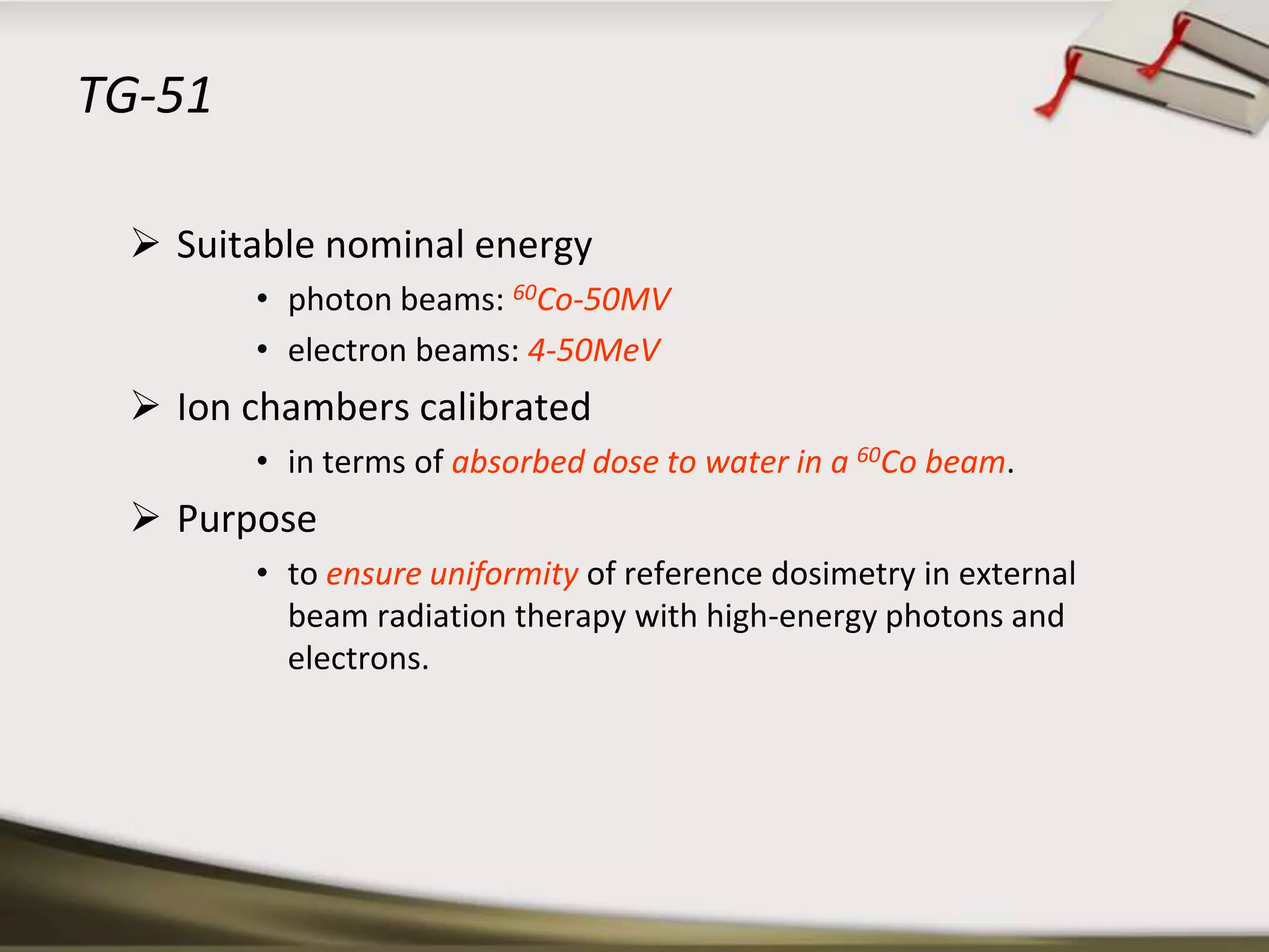 Dosimetry concepts and dosimeters | PPTX