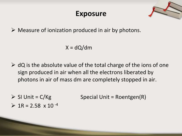 Dosimetry concepts and dosimeters | PPTX