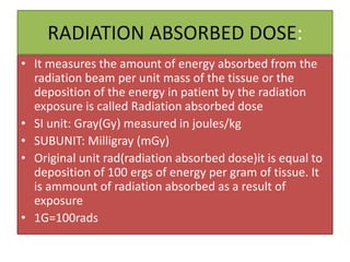 dosimetry pptx | PPTX