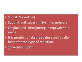 dosimetry pptx | PPTX