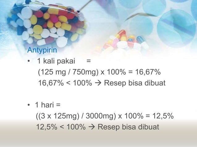 PERHITUNGAN DOSIS MAKSIMUM OBAT BERDASARKAN UMUR-BERAT BADAN.pptx