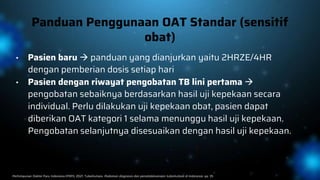 Dosis Obat Anti Tuberkulosis berdasarkan Berat badan | PPTX