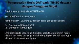 Dosis Obat Anti Tuberkulosis berdasarkan Berat badan | PPTX