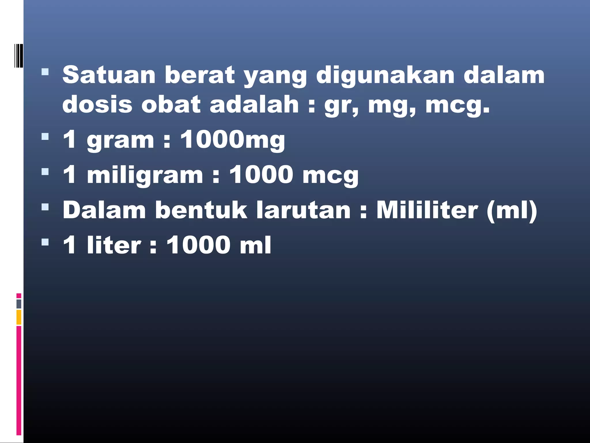 Dosis obat | PPT