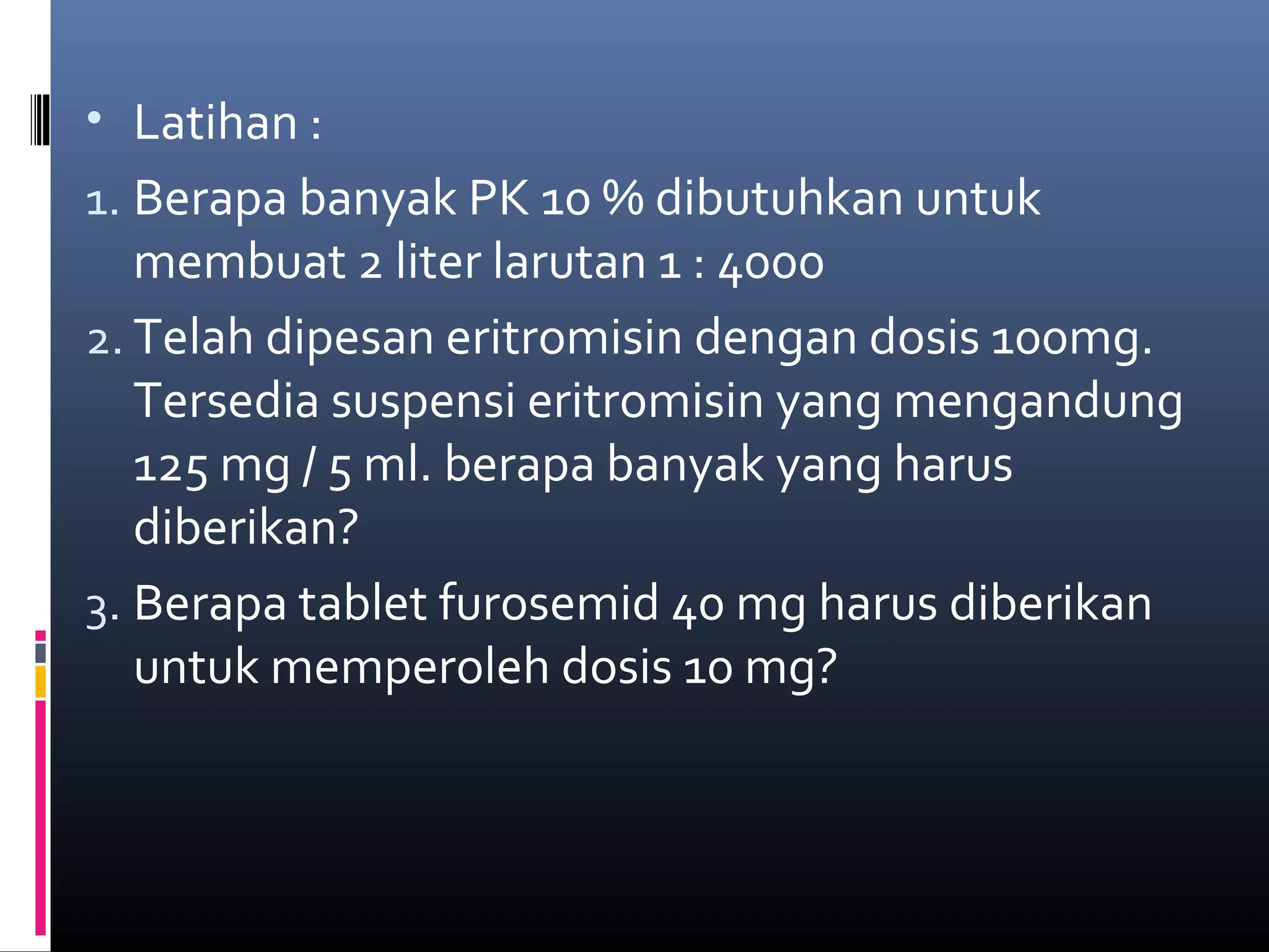 Dosis obat | PPT