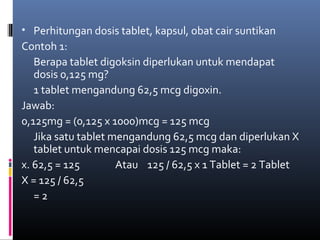 Dosis obat | PPT