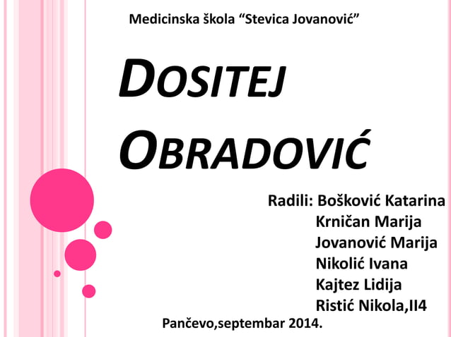 Dositej Obradović | PPTX