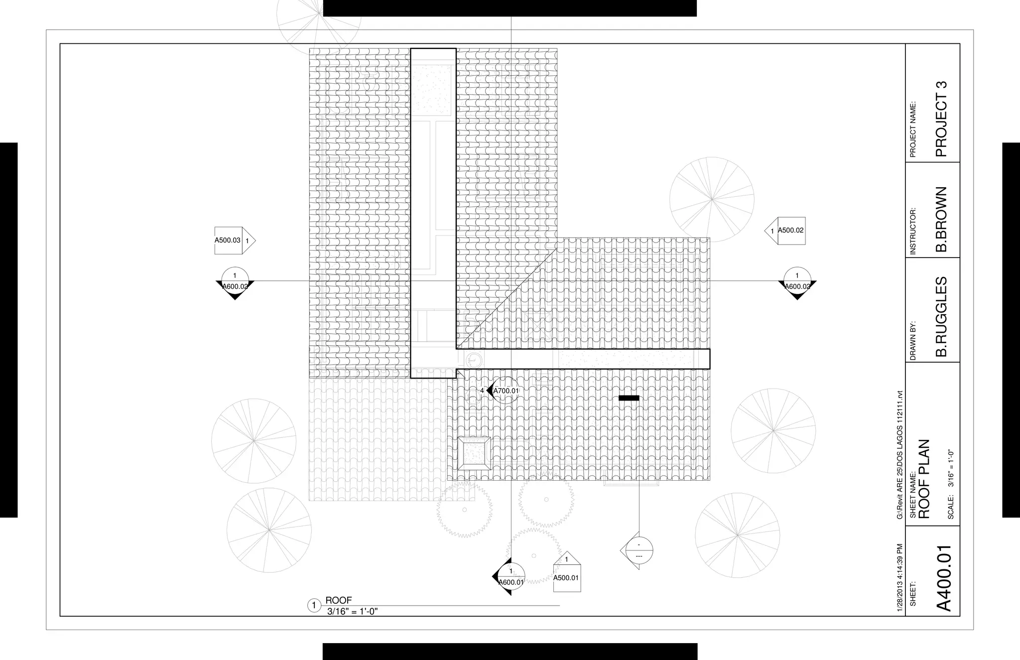 Dos lagos 112111 sheet - a400-01 - roof plan | PPT