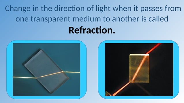 Refraction science presentation Lower secondary | PPT
