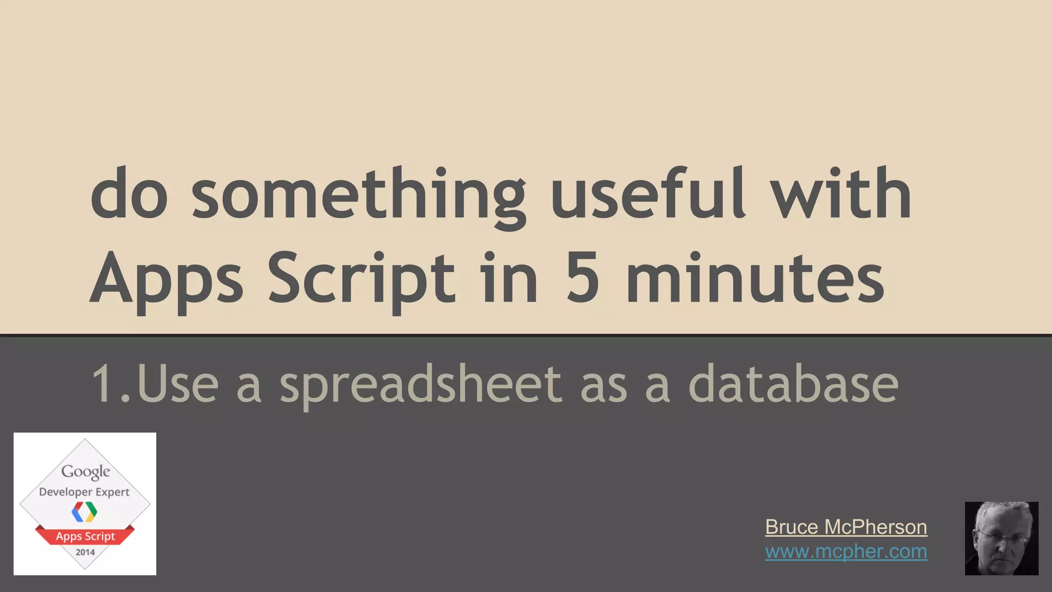 Do something in 5 minutes with gas 1-use spreadsheet as database | PDF