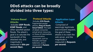 Denial of Service Attacks (DoS/DDoS) | PPTX
