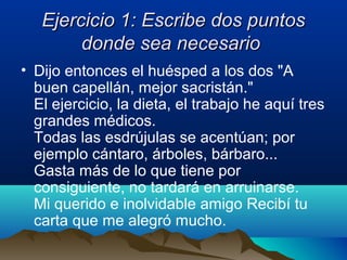 Dos puntos y puntos suspensivos | PPT