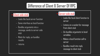 Dos(rpc)avishek130650107020 | PPT