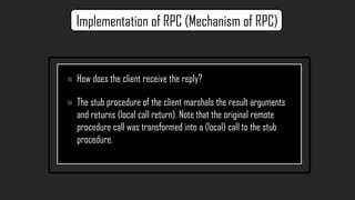 Dos(rpc)avishek130650107020 | PPT
