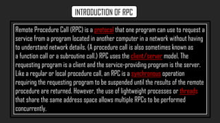 Dos(rpc)avishek130650107020 | PPT