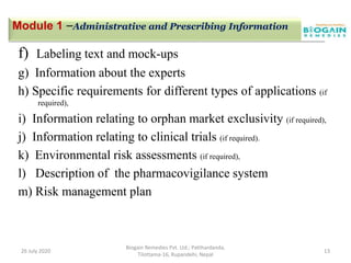 Dossier Preparation/ CTD (Common Technical Document) | PPTX