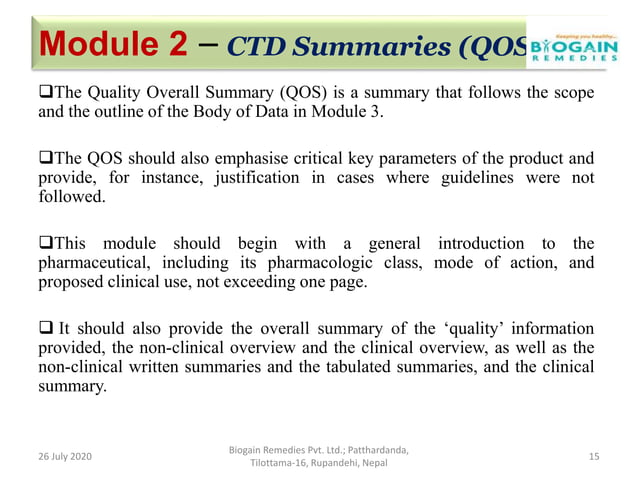 Dossier Preparation/ CTD (Common Technical Document) | PPTX ...