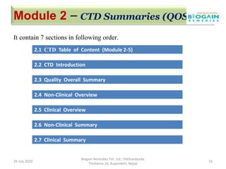 Dossier Preparation/ CTD (Common Technical Document) | PPTX