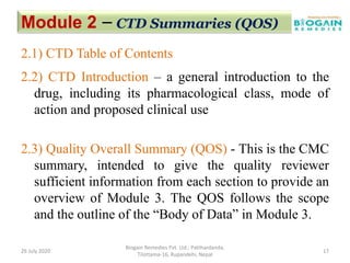 Dossier Preparation/ CTD (Common Technical Document) | PPTX