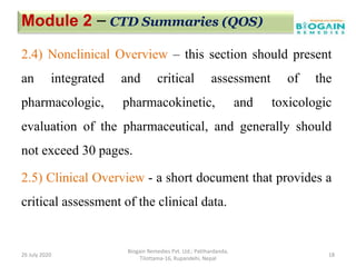 Dossier Preparation/ CTD (Common Technical Document) | PPTX ...