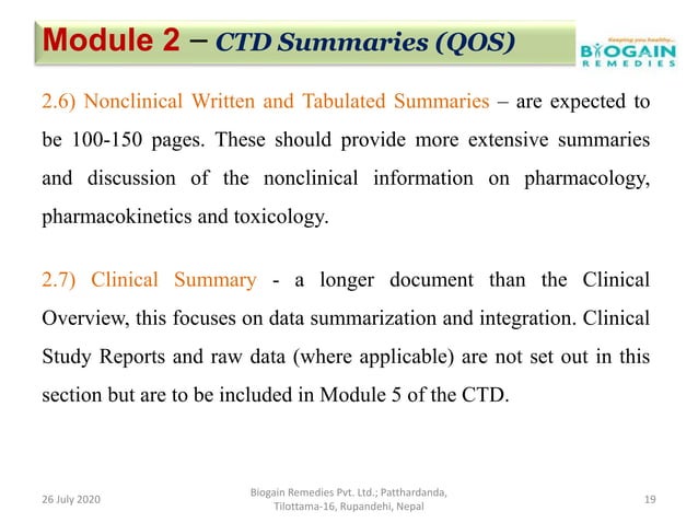 Dossier Preparation/ CTD (Common Technical Document) | PPTX ...