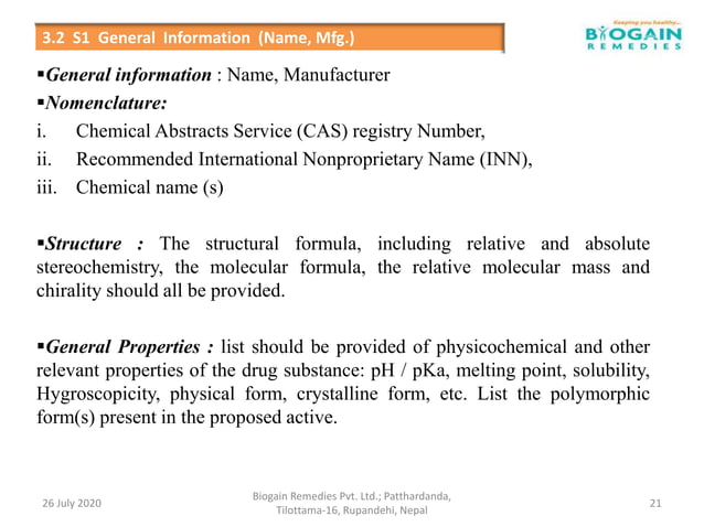 Dossier Preparation/ CTD (Common Technical Document) | PPTX ...