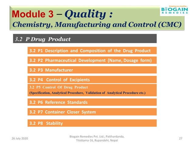 Dossier Preparation/ CTD (Common Technical Document) | PPTX ...