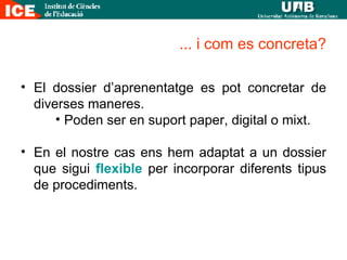 Dossier Aprenentatge | PPT