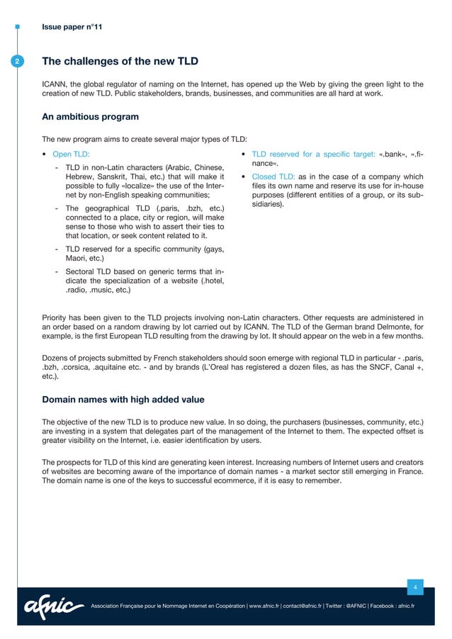 New gTLDs: a new Big Bang for domain names | PDF | Web Hosting | Internet