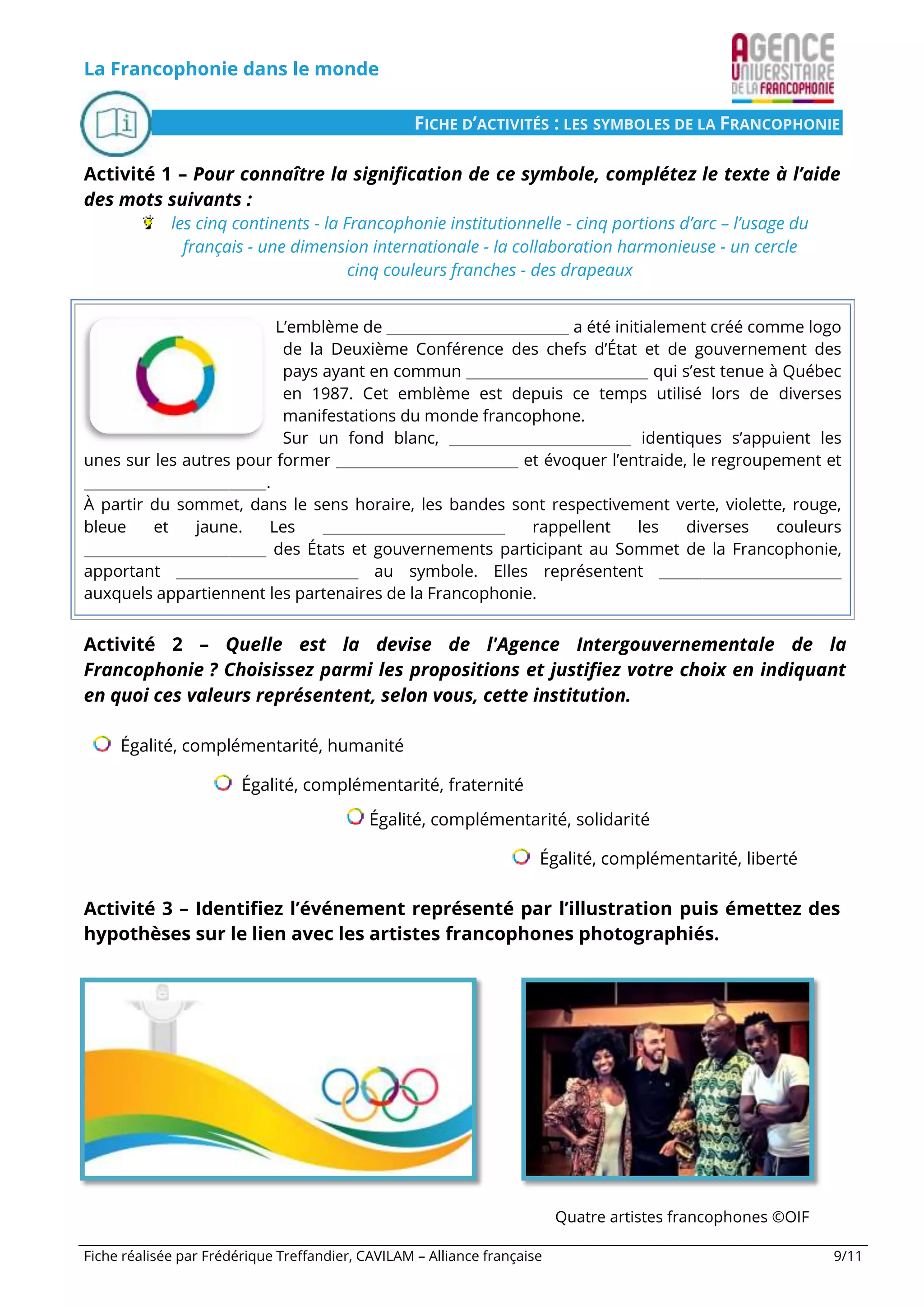 Dossier adultes -_connaître_la_francophonie | PDF
