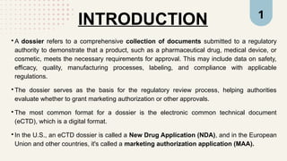Dossier and Common Technical Document (CTD) | PPTX