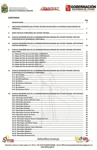 Dossier cartográfico del estado táchira | PDF