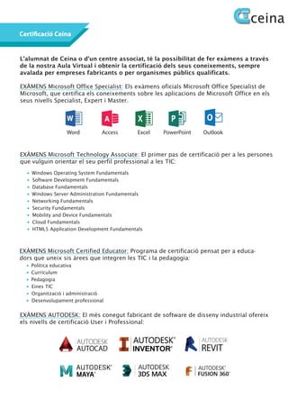 La formació et transforma | CEINA | PDF