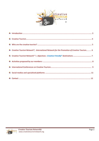 Dossier On Creative Tourism | PDF