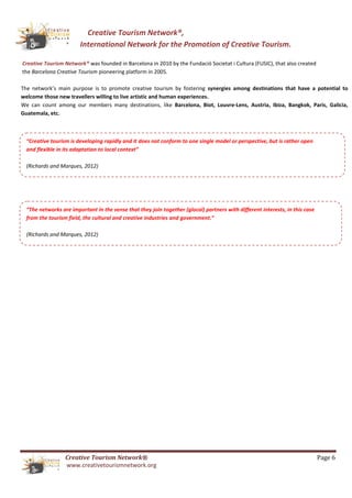 Dossier On Creative Tourism | PDF