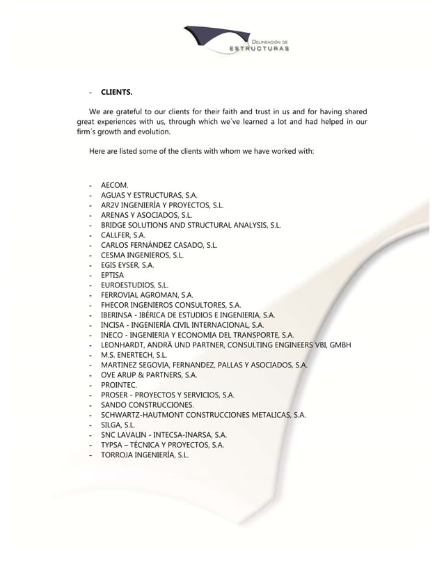 Dossier Delineación de Estructuras (Inglés) | PDF