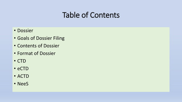 Dossier format and filing.pptx