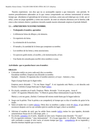 Dossier leer y escribir en infantil. 1ª parte | PDF
