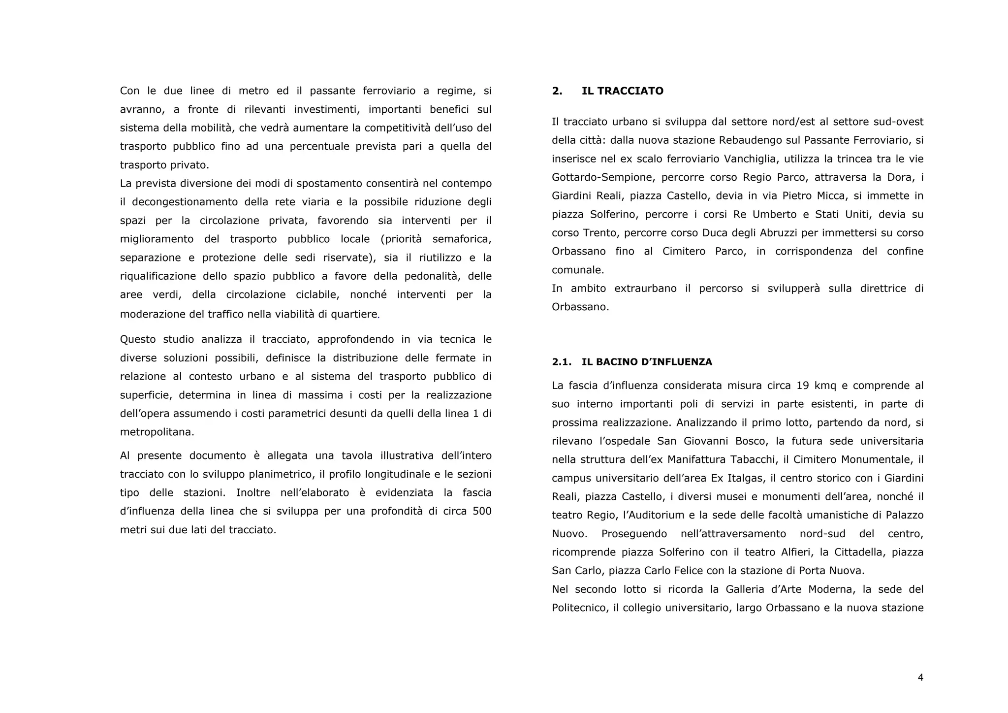La Linea 2 della Metro di Torino - dossier | PDF