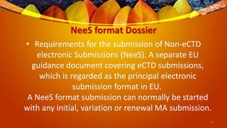 Dossier preparation and submission | PPTX