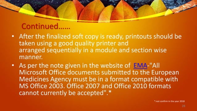 Dossier preparation and submission | PPTX