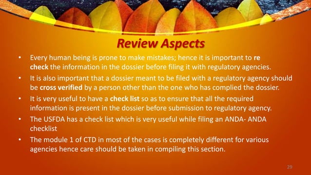 Dossier preparation and submission | PPTX