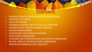 Dossier preparation and submission | PPTX