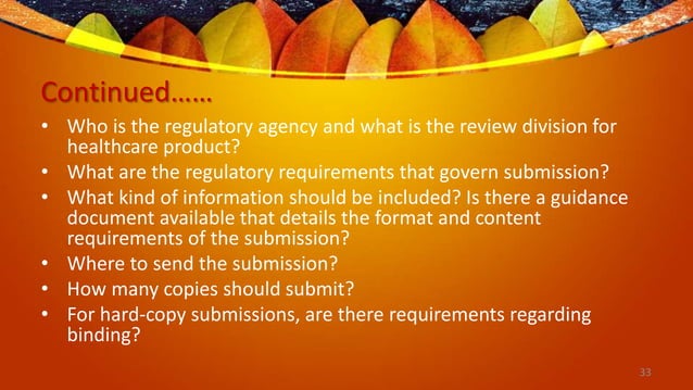 Dossier preparation and submission | PPTX