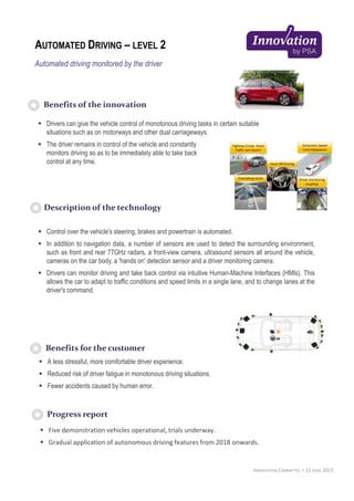 Roadmap to the autonomous car | PDF