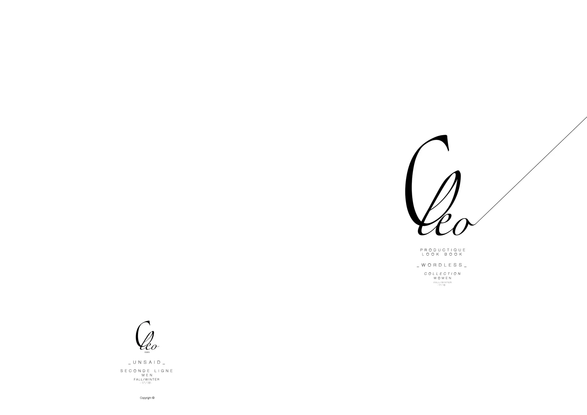 Charlotte Dermont - PRODUCTION BOOK - CLEO wordless collection AW17-18 ...