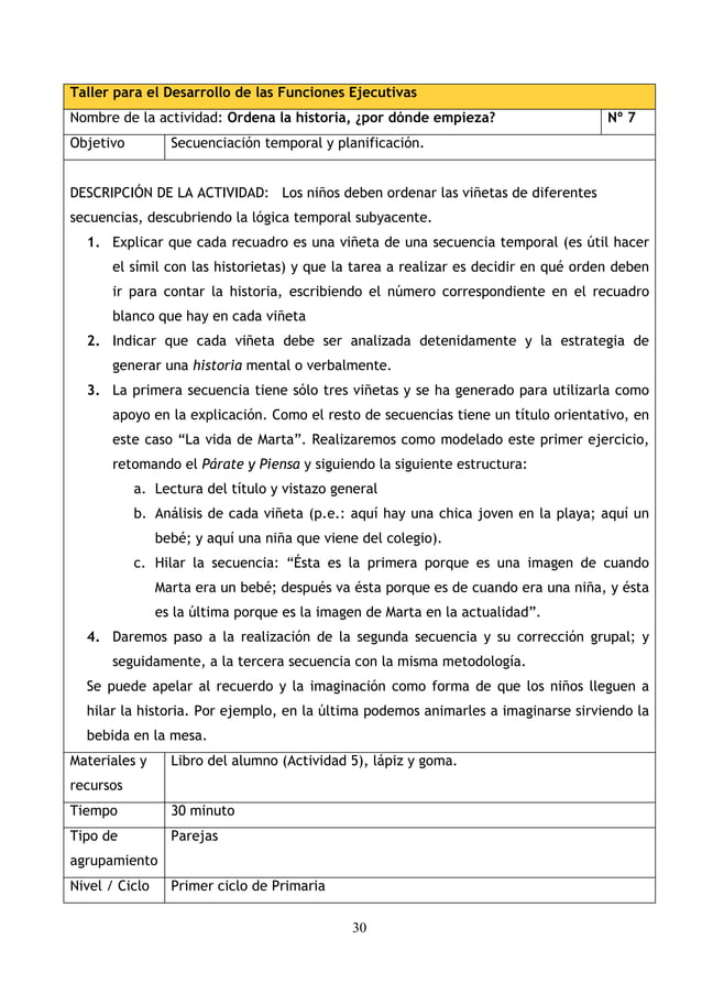 Dossier profesorado funciones ejecutivas | PDF