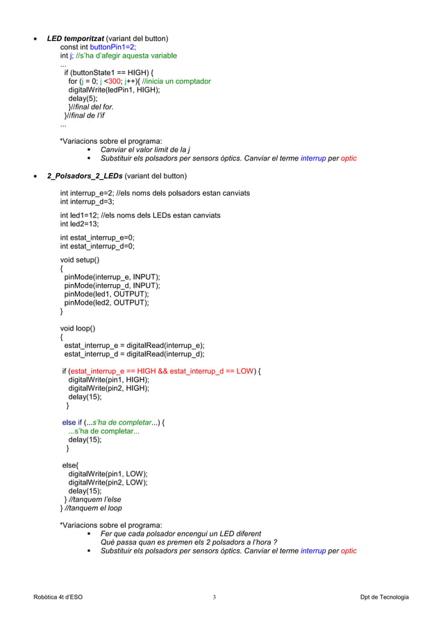 Dossier robòtica 4t eso | PDF