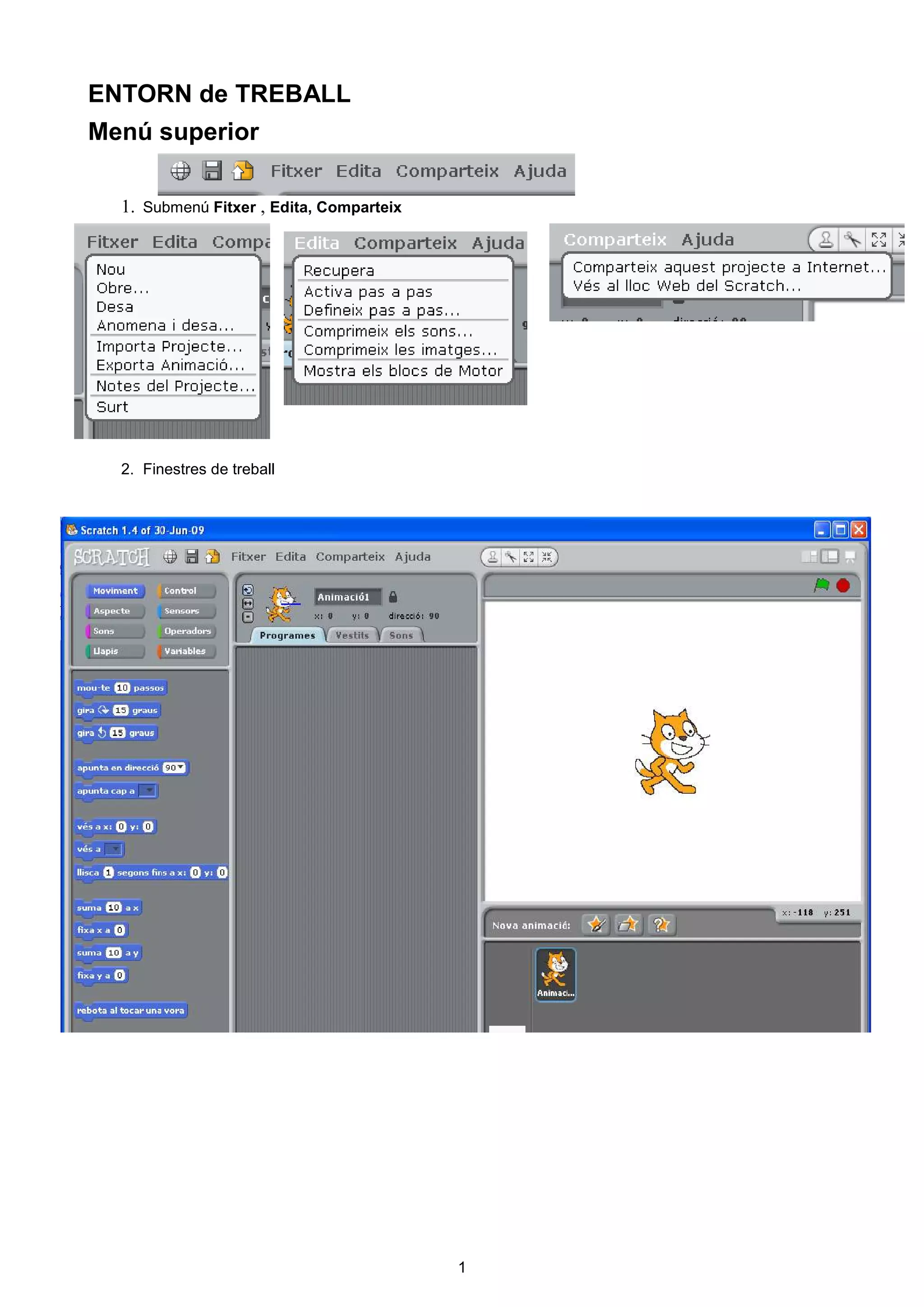 Tutorial scratch 1 (Animació) | PDF