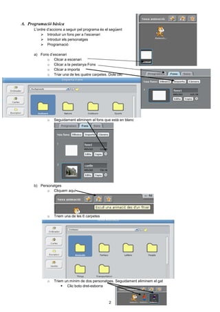 Tutorial scratch 1 (Animació) | PDF